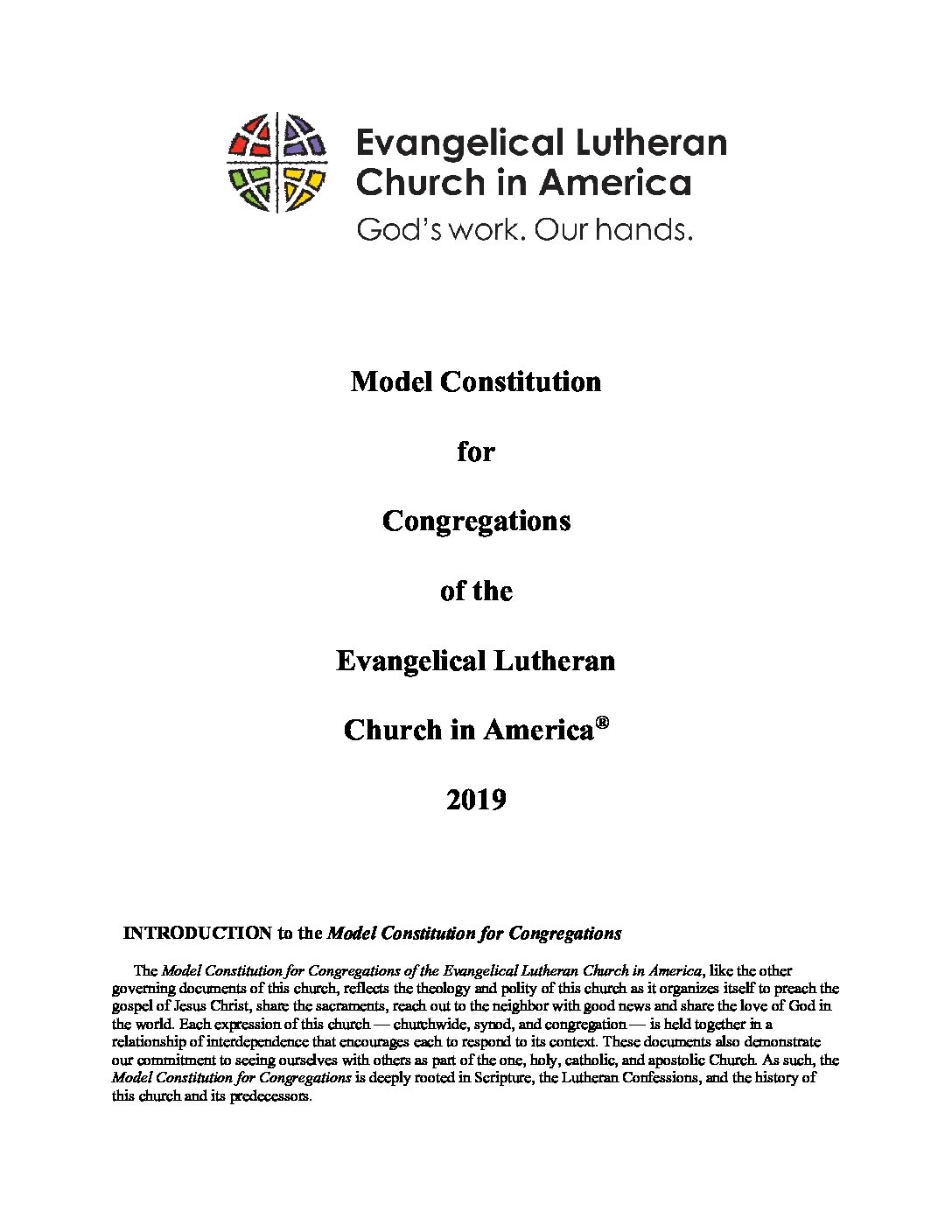 Model_Constitution_for_Congregations_2019 — Grace Lutheran